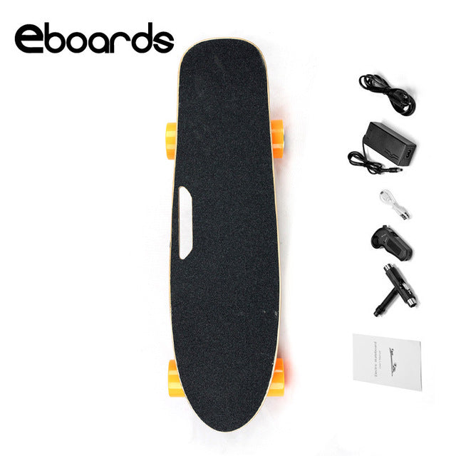 Eboards Fish Plate Electric Skateboard with Handle and Remote Control ...